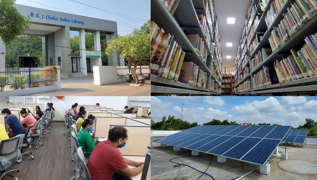 Solar Powered Library Bharuch AC And All Facility Run From Solar Rooftop