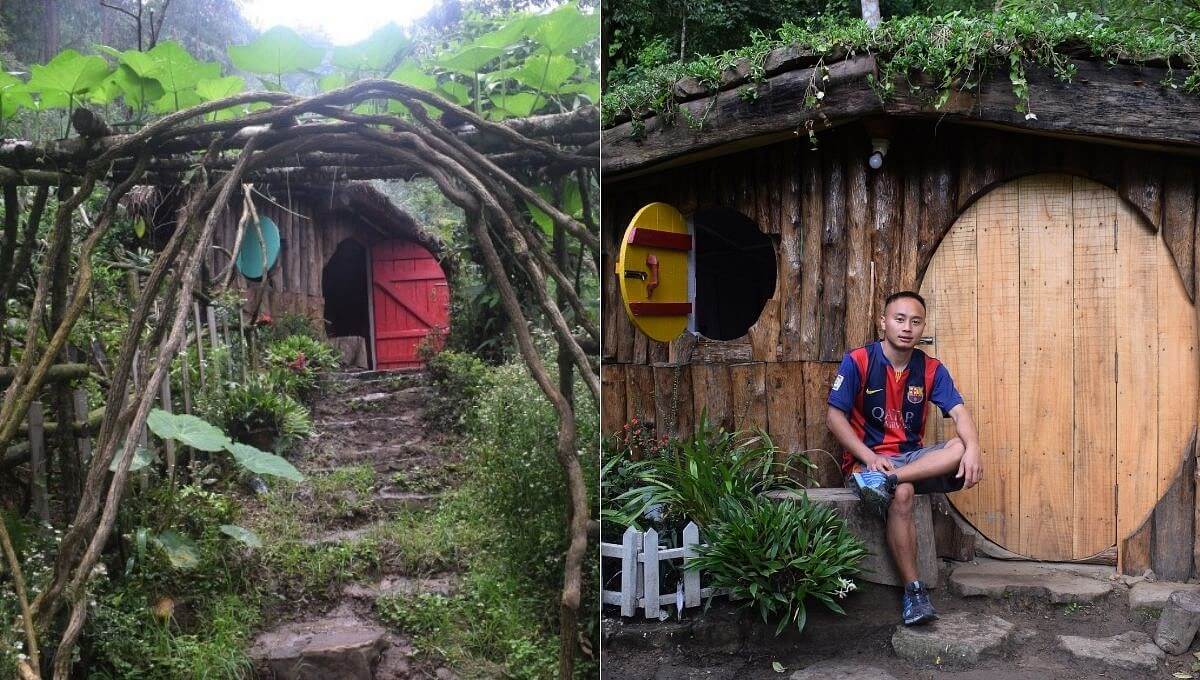 Eco Friendly Home Jungle Look Like Hobbit House In Nagaland